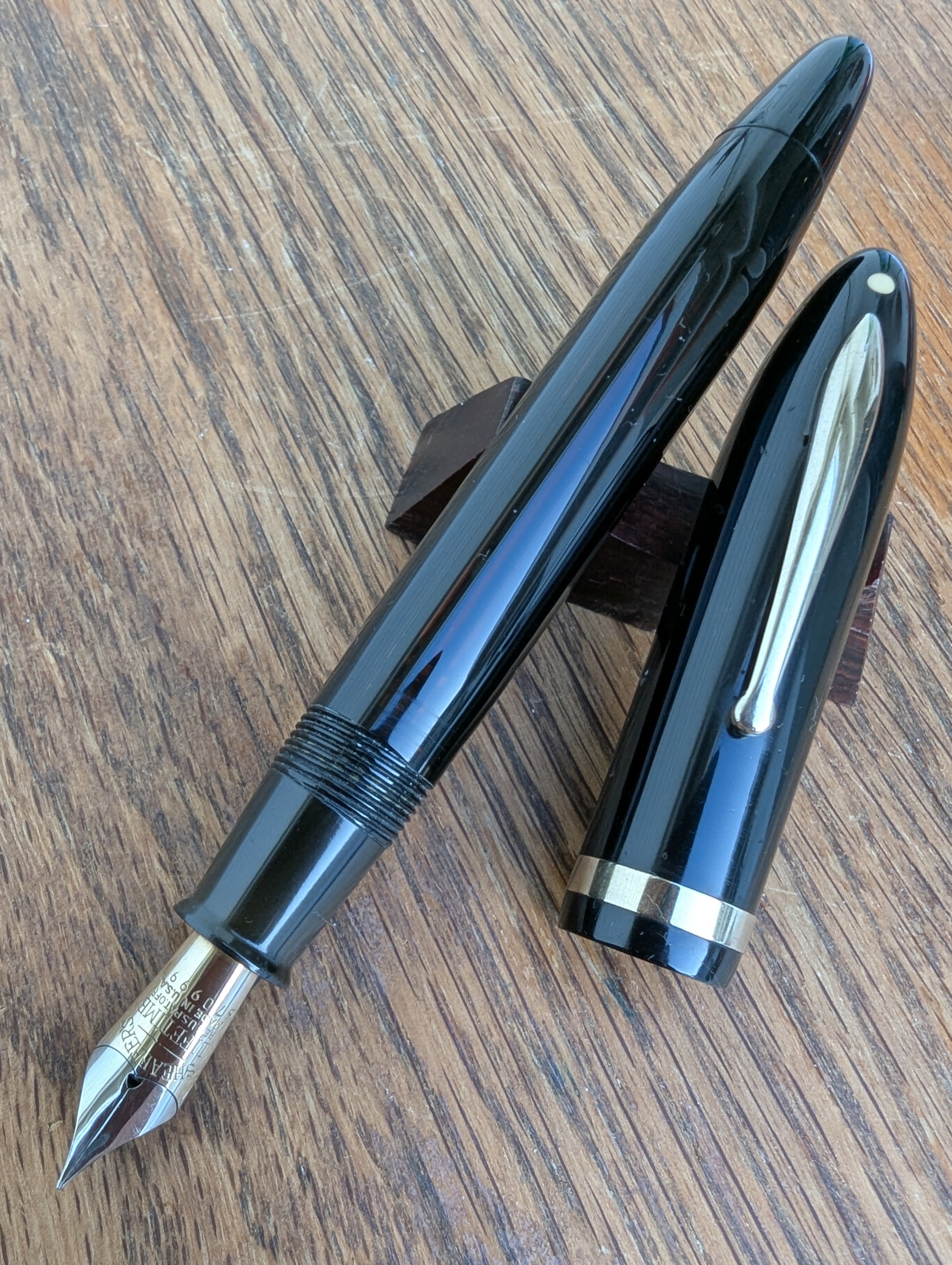 (Black Sheaffer Balance Premier (OS) pen - Vacuum-fil - medium-fine po ...